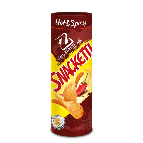 Snacketti Stapelchips Hot&Spicy - Zweifel